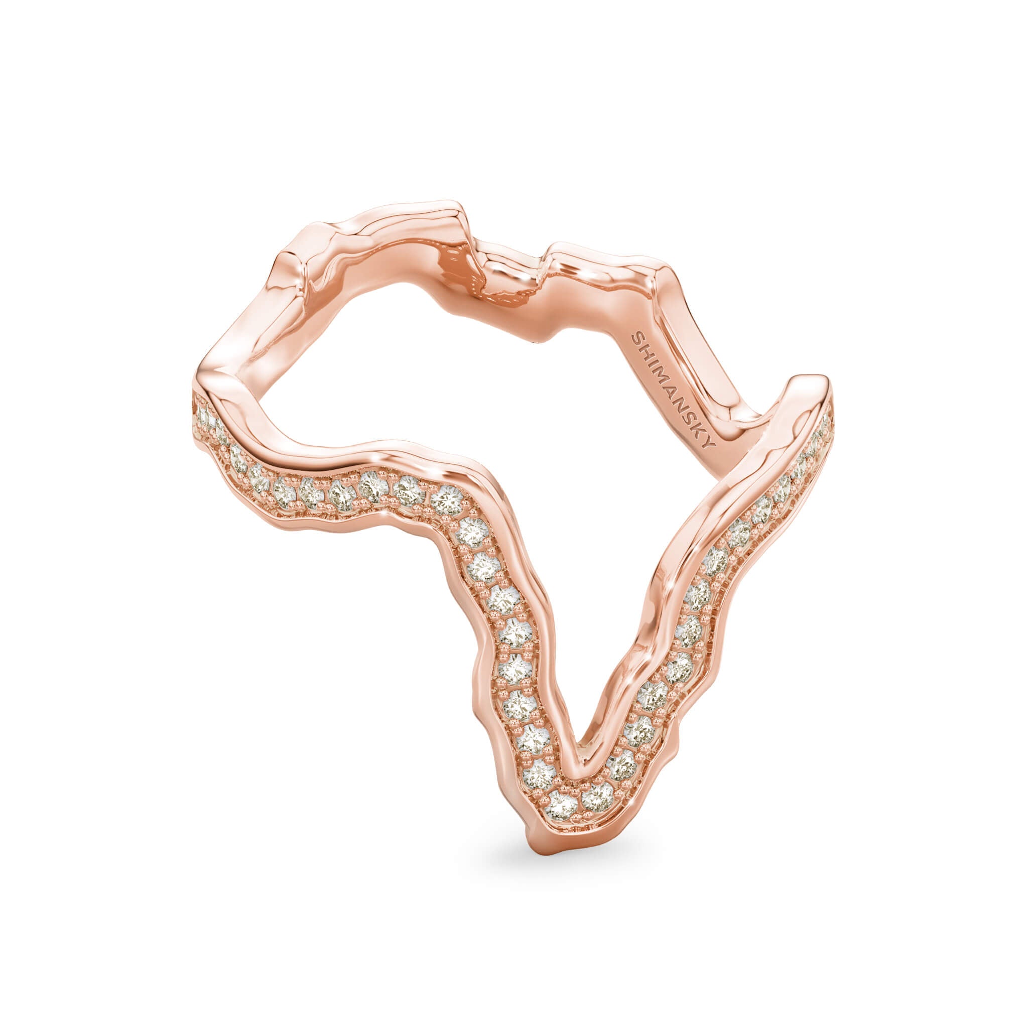 Tip of Africa Diamond Ring - 0.2 TCW - 18K Rose Gold | Shimansky